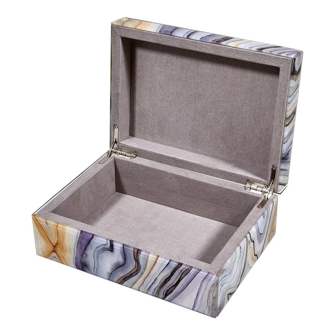 Marble-Like Finished Glass Keepsake Box (Small, Large) – Spiritual Boho