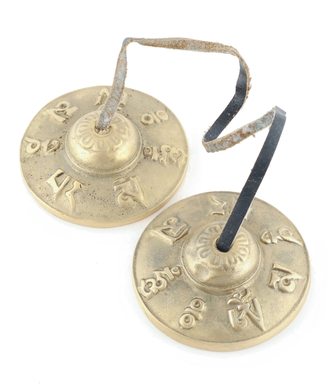 Giftboxed Tingsha Cymbal Set - With Om Mani Padme Hum Characters ...