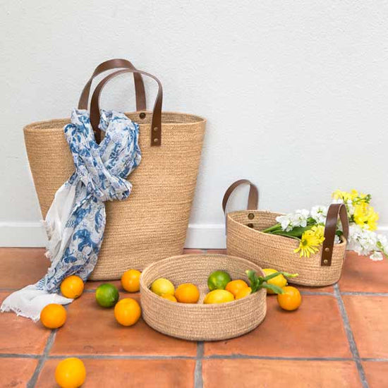 Fair Trade Natural Jute Market Tote Basket – Spiritual Boho